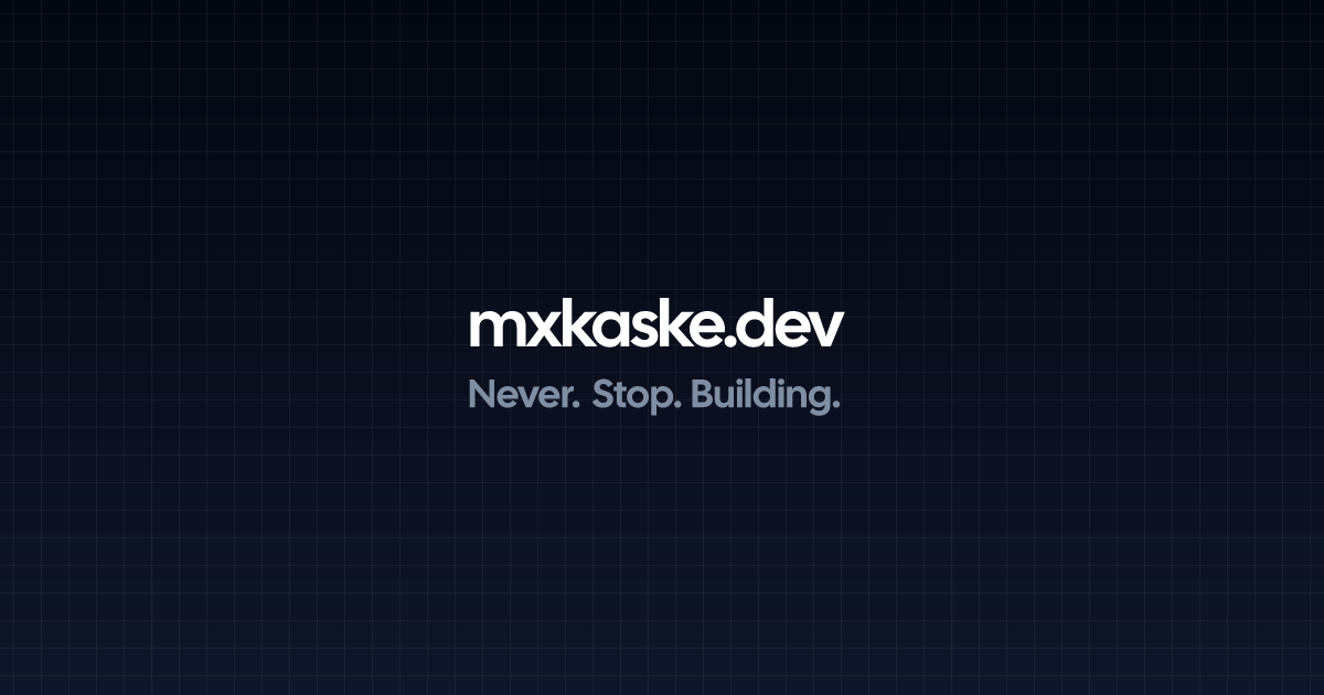 mxkaske.dev